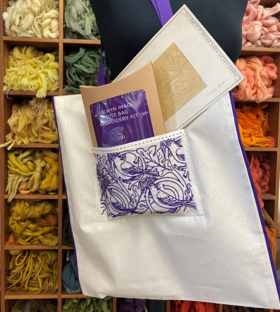 RSN Studio: Selwyn Image Tote Bag Embroidery Kit - Royal School of Needlework