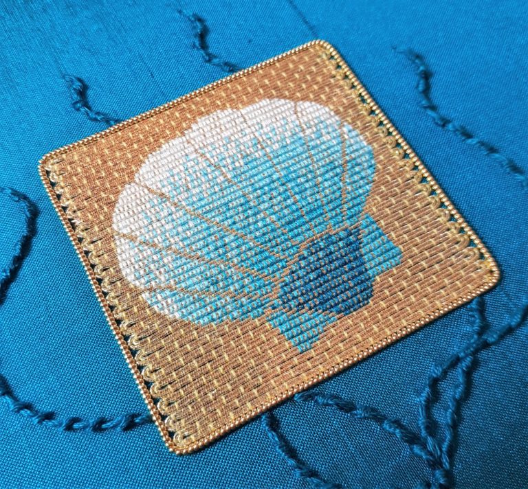 RSN Exclusive Introduction to Or Nué: 'Scallop Shell' by Jessica Ingram ...
