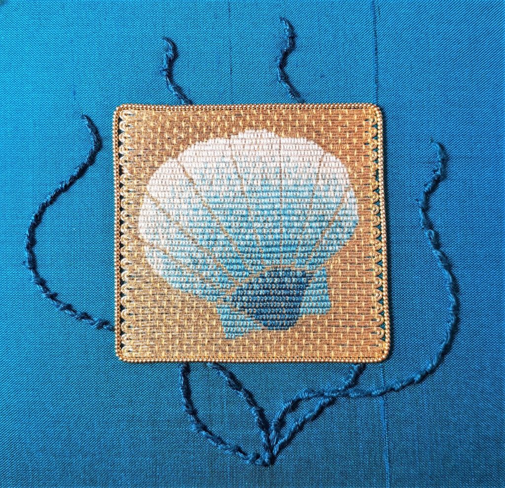 RSN Exclusive Introduction to Or Nué: 'Scallop Shell' by Jessica Ingram ...