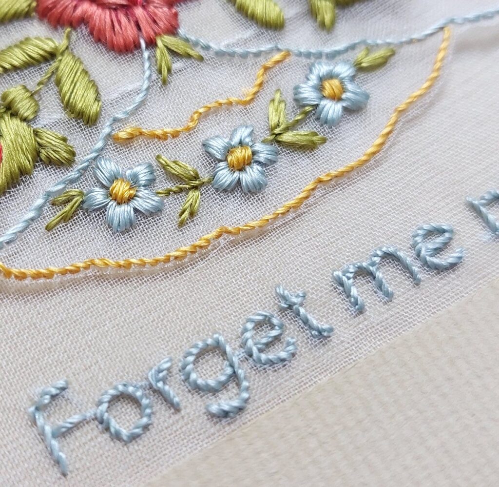 Forget Me Not Card - Royal School of Needlework