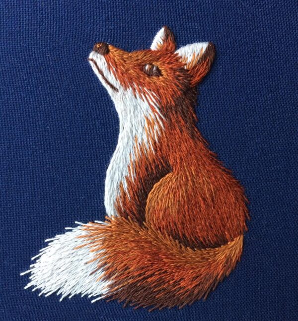 Silk Shading Fox by Helen Richman - Royal School of Needlework