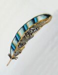 Metalwork Jay Feather by Helen Richman - Royal School of Needlework