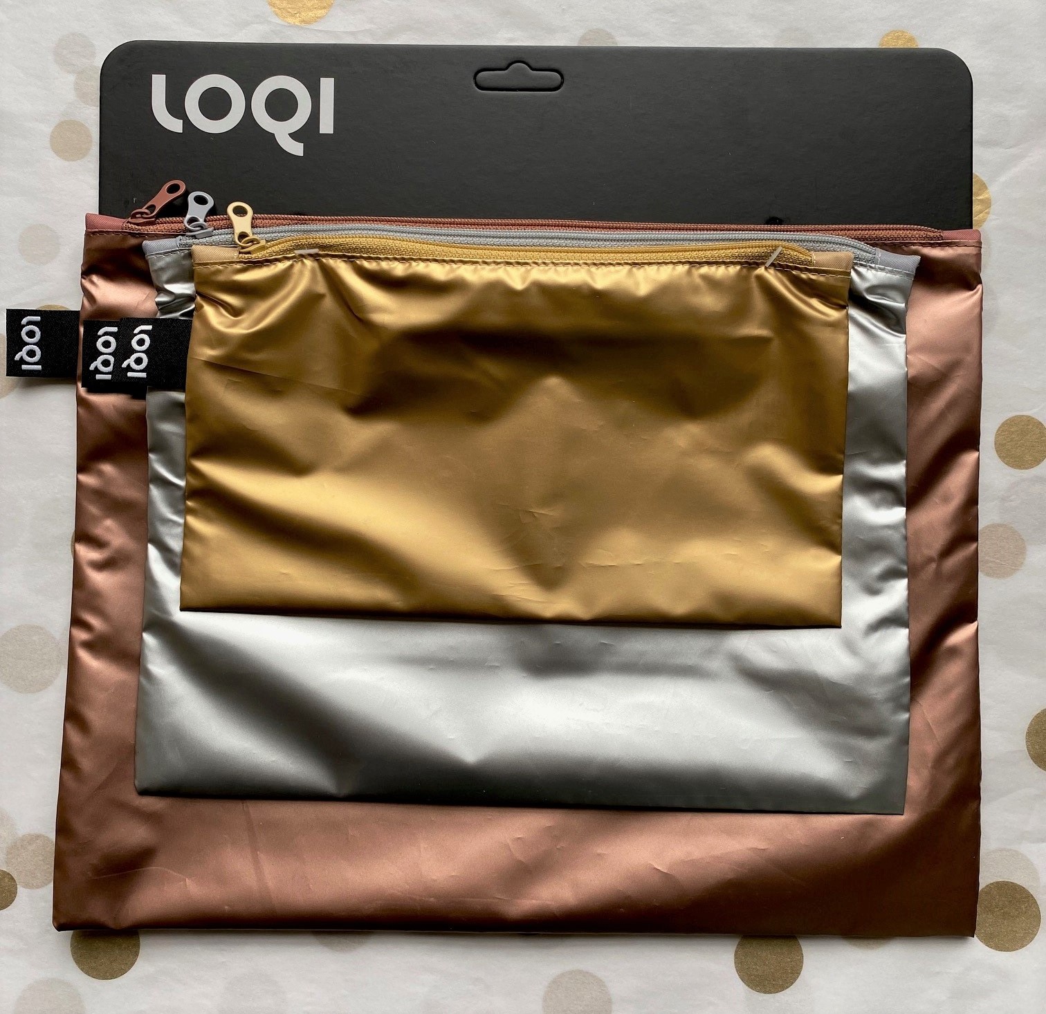 Set of Three Zipped Pouches by Loqi - Royal School of Needlework