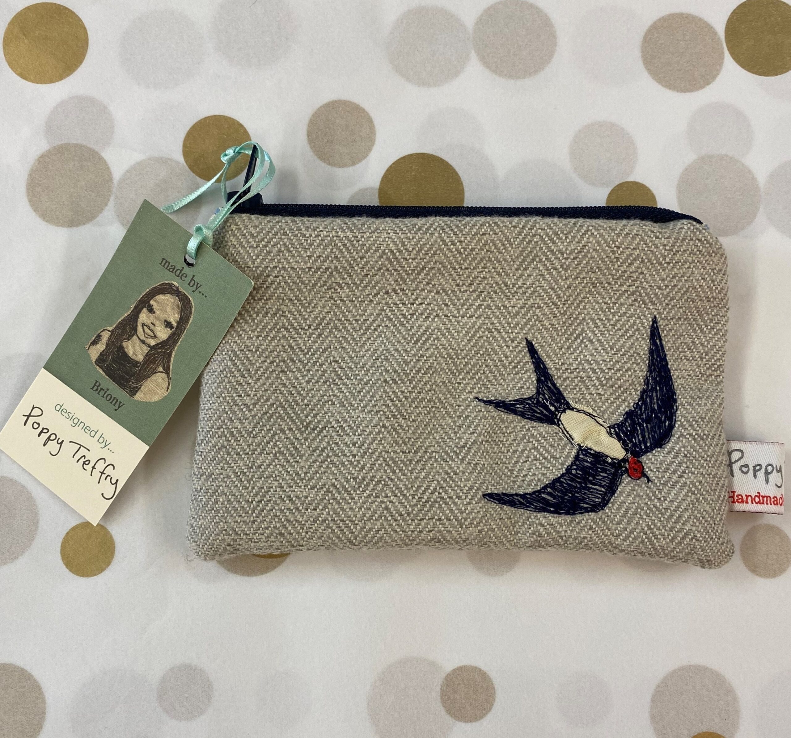 Poppy Treffry Embroidered Coin Purse - Royal School of Needlework