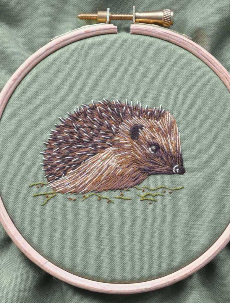 Silk Shading Hedgehog - Royal School of Needlework