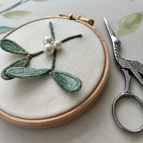 RSN Exclusive Mistletoe Embroidery Kit by Masako Newton - Royal School ...