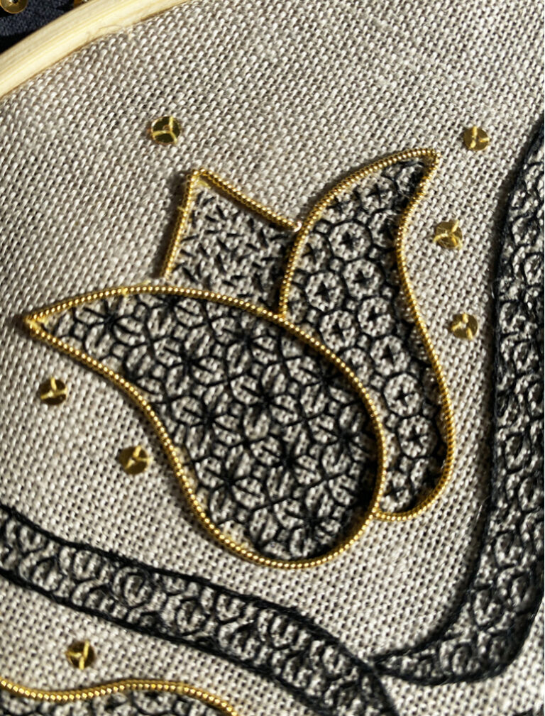 RSN Exclusive A Wheel of Blackwork Tulips by Amanda Rymel - Royal ...