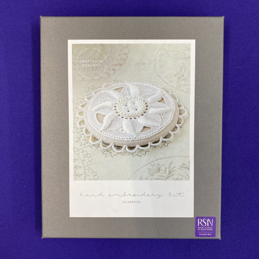 RSN Exclusive Scabiosa Button Whitework Embroidery Kit by Jenny Adin ...