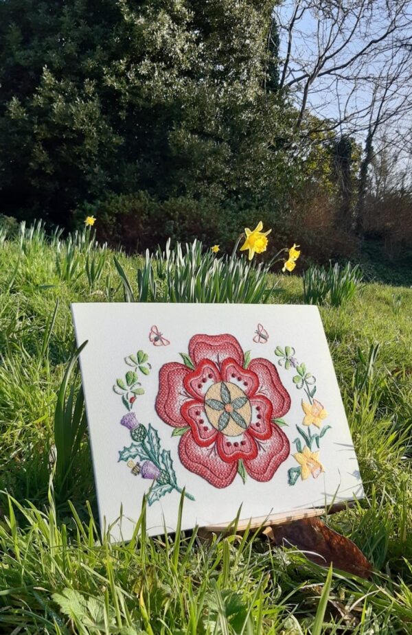 RSN Studio: The Nation’s Garden Embroidery Kit- Flower Emblems from the United Kingdom - Royal ...