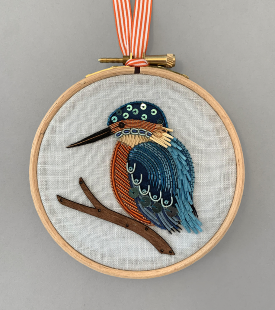 Kingfisher Metalwork Embroidery Kit - Royal School of Needlework