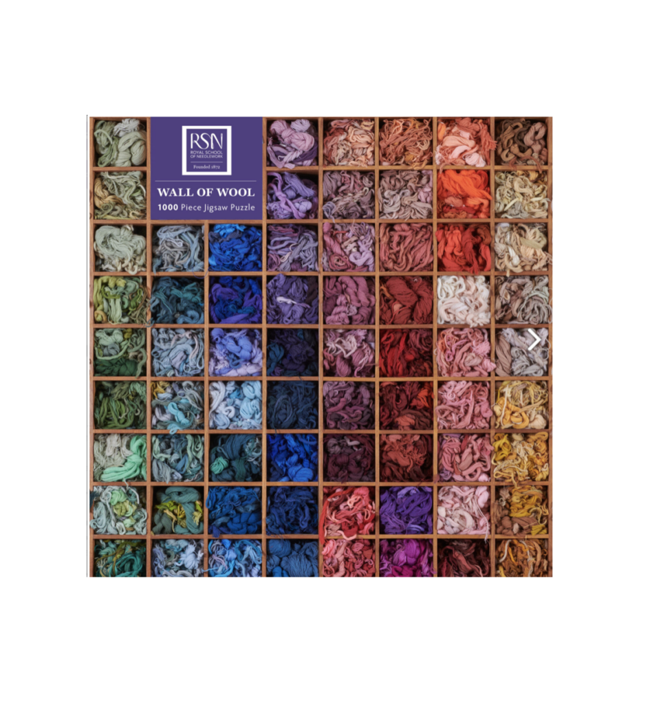 Wall of Wool 1000 Piece Jigsaw Puzzle - Royal School of Needlework