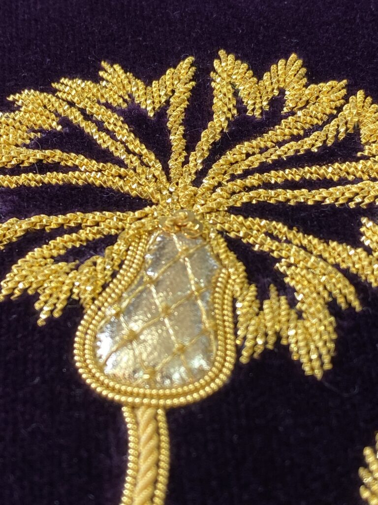 RSN Studio: Cornflower Spray Goldwork Embroidery Kit - Royal School of Needlework