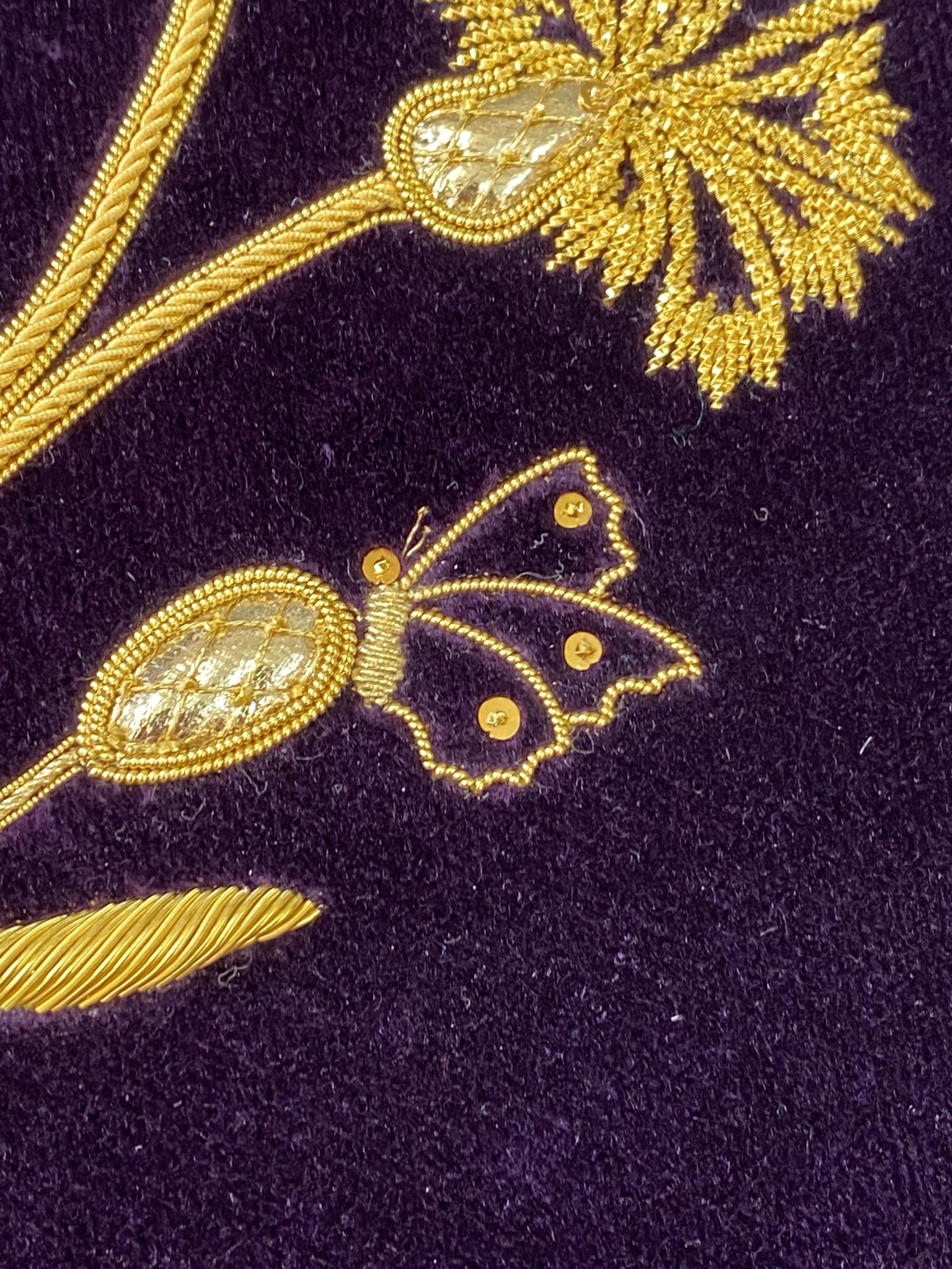 RSN Studio: Cornflower Spray Goldwork Embroidery Kit - Royal School of Needlework