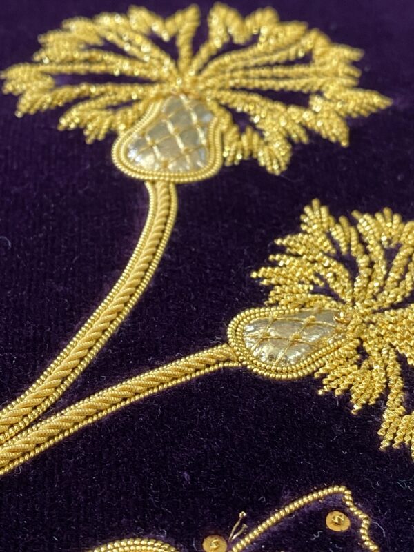 RSN Studio: Cornflower Spray Goldwork Embroidery Kit - Royal School of Needlework