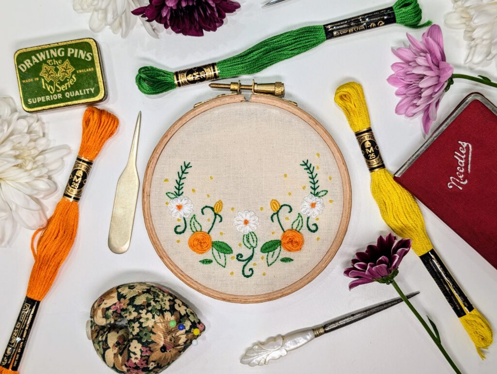 ONL26016 Introduction to Embroidery — 'Spring Flowers' - Royal School ...