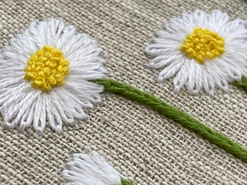 RSN A Year in Flowers: Daisy - April Embroidery Kit by Natalie Rowe ...