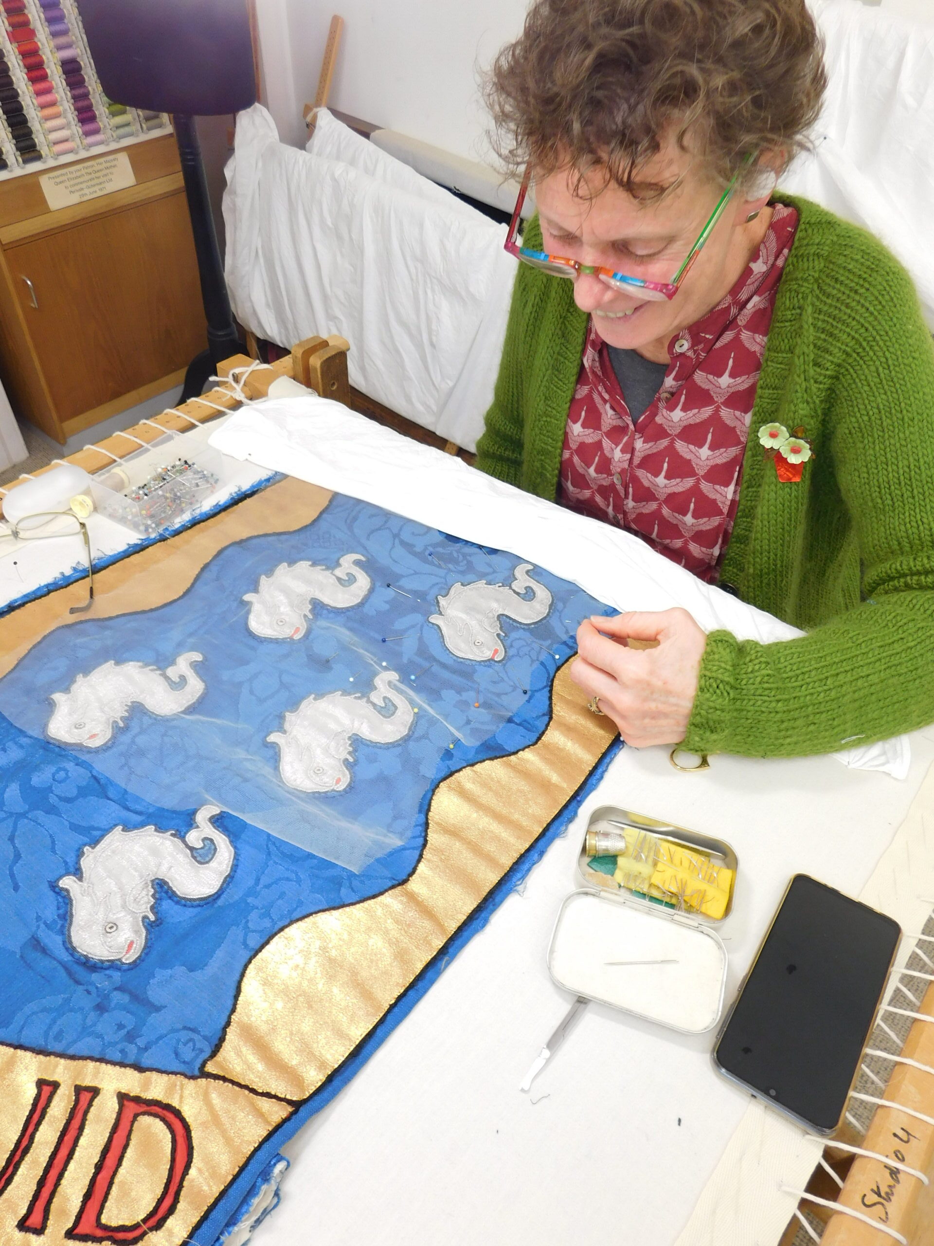 Guiding History - RSN Embroidery Studio - Royal School of Needlework